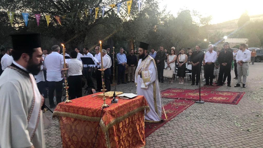 Εσπερινός εορτής Αγίων Αποστόλων Πέτρου και Παύλου στην Αρχαία Γόρτυνα