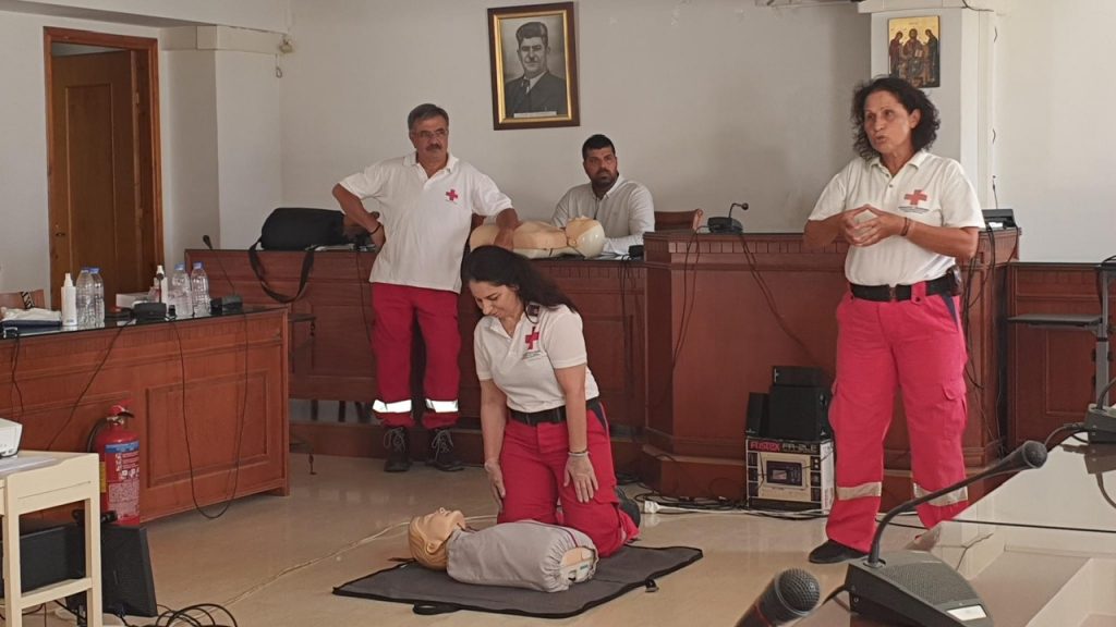 Σεμινάριο Παροχής Πρώτων Βοηθειών στο Δημαρχείο Φαιστού